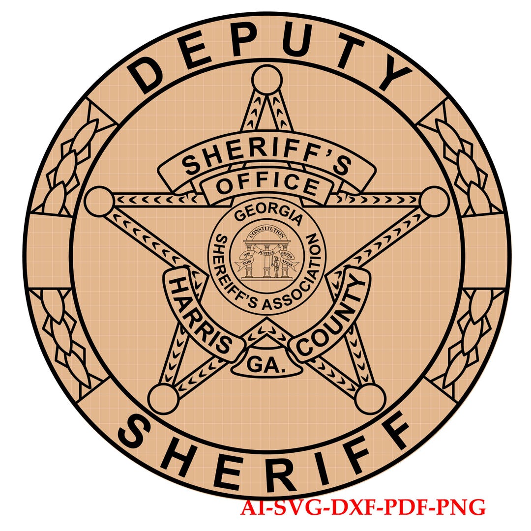 Harris County Sheriff Badge Vector Art, Badge, Logo, Seal, Custom, Ai ...