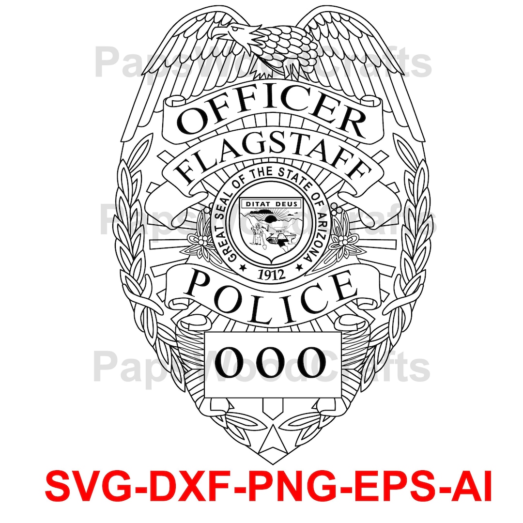 Officer, Flagstaff, Police, State of Arizona , Badge, Logo, Seal ...