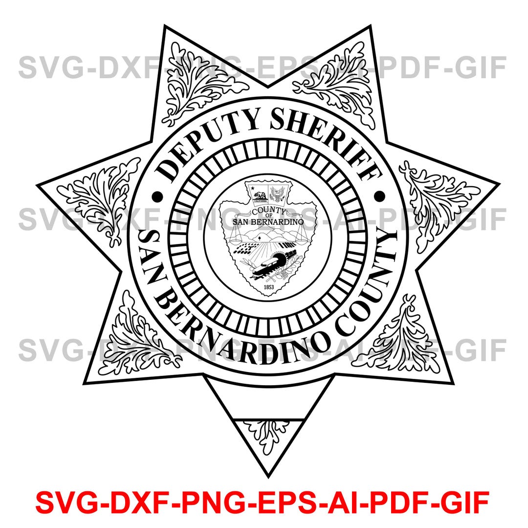 County Deputy, Sheriff Logo, Badge, Laser Cutting, Vector Art, Cut ...