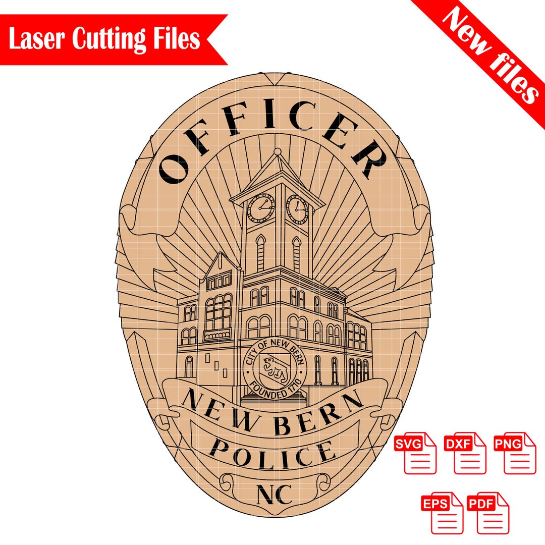Officer, New Bern Police, City of New Bern, Police Officer, Badge, Logo ...