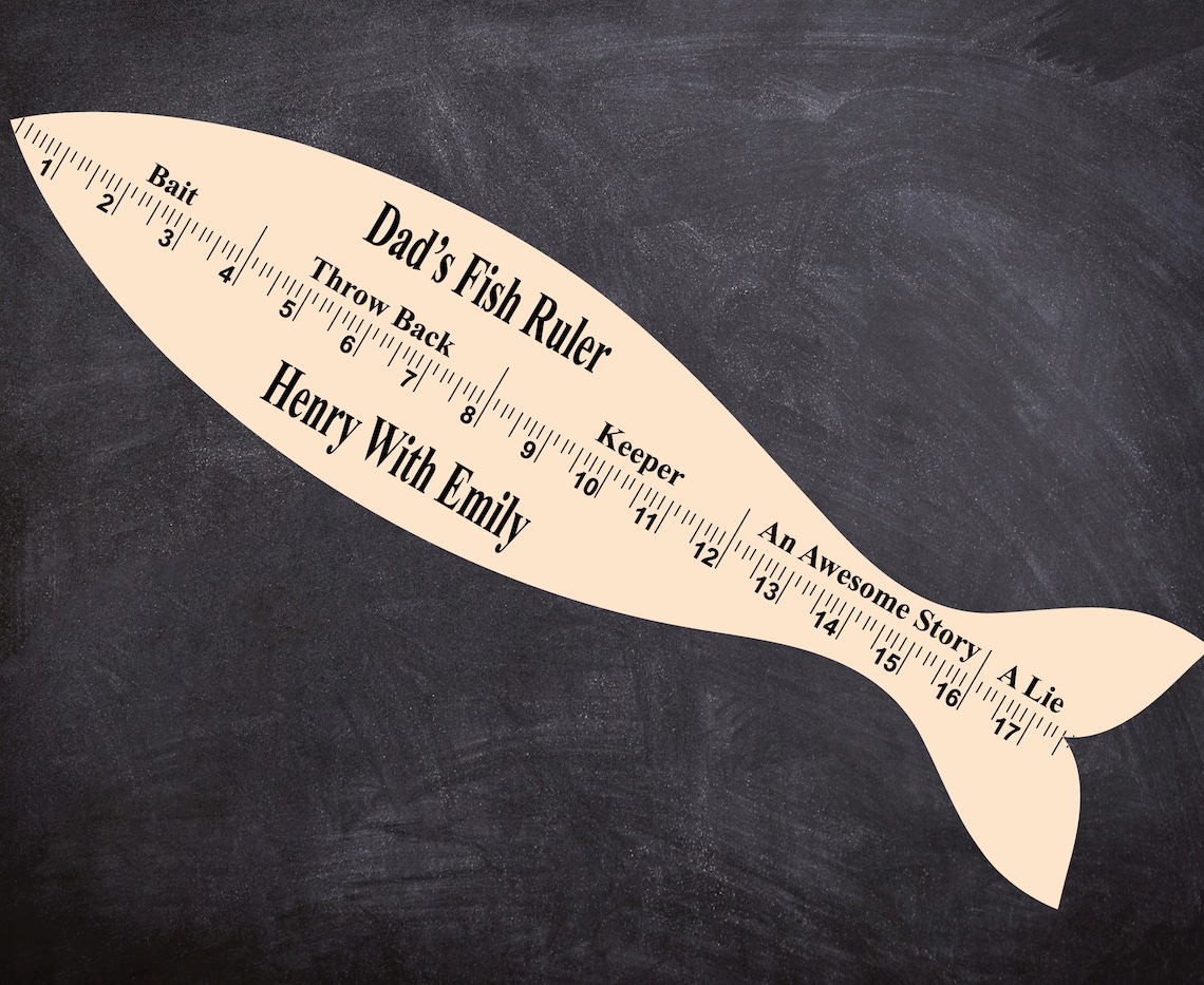 Get the Ultimate Fish Ruler SVG File for Laser Cutting a - Etsy
