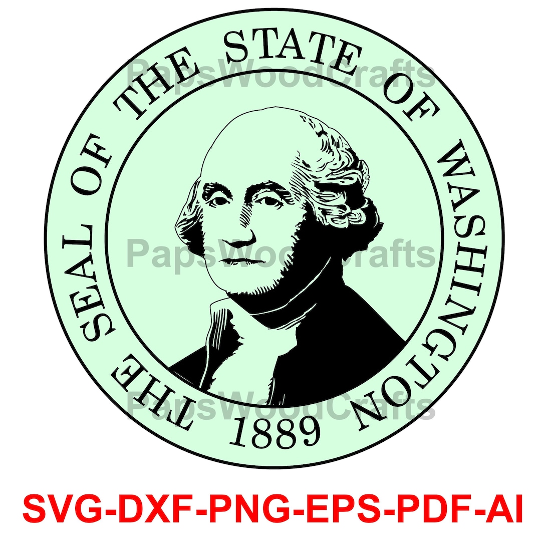 The Seal, of the State, of Washington, Badge, Logo, Seal, Custom, Ai ...
