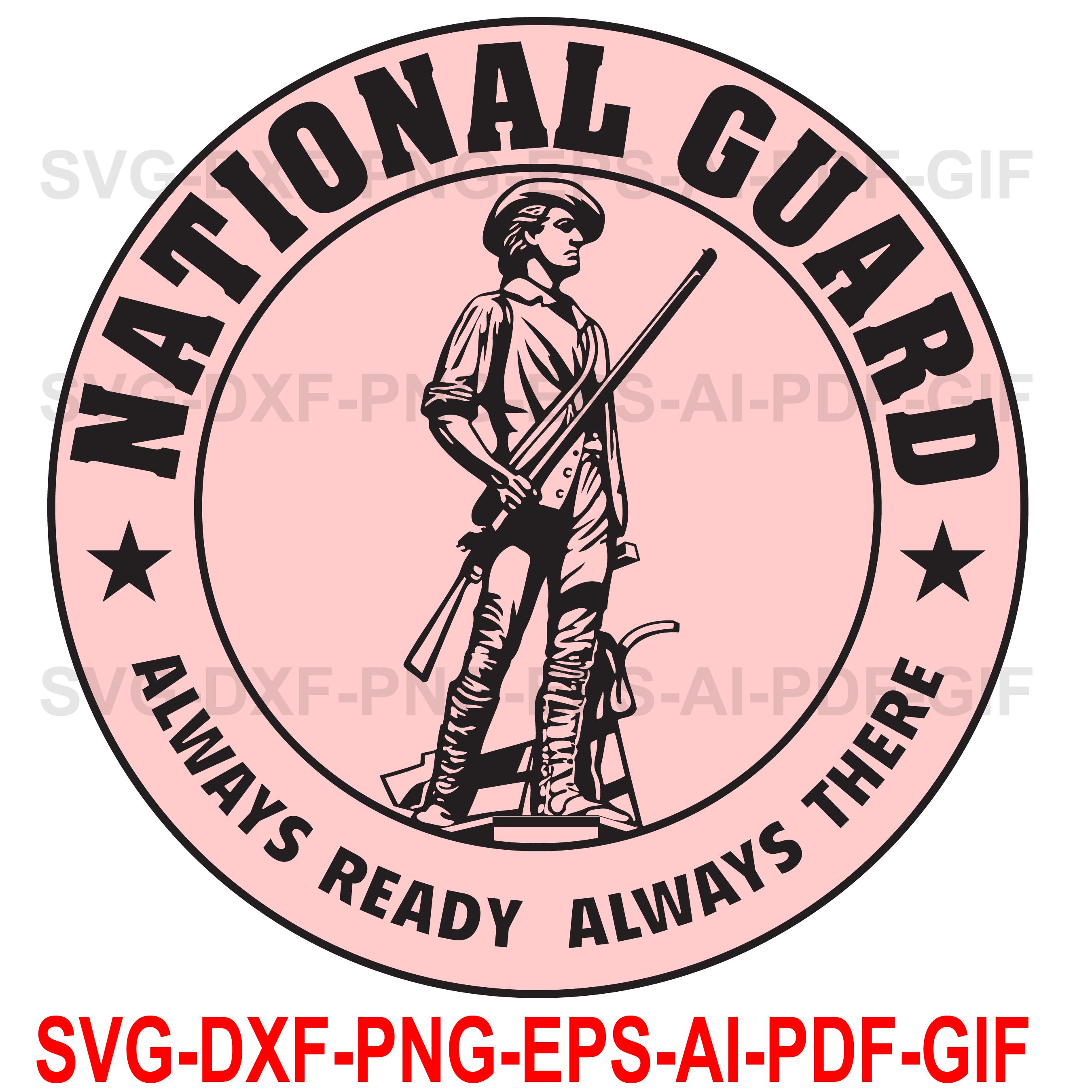 National Guard Seal, Vector Cut Files (svg, Dxf, Png, Gif) - Etsy