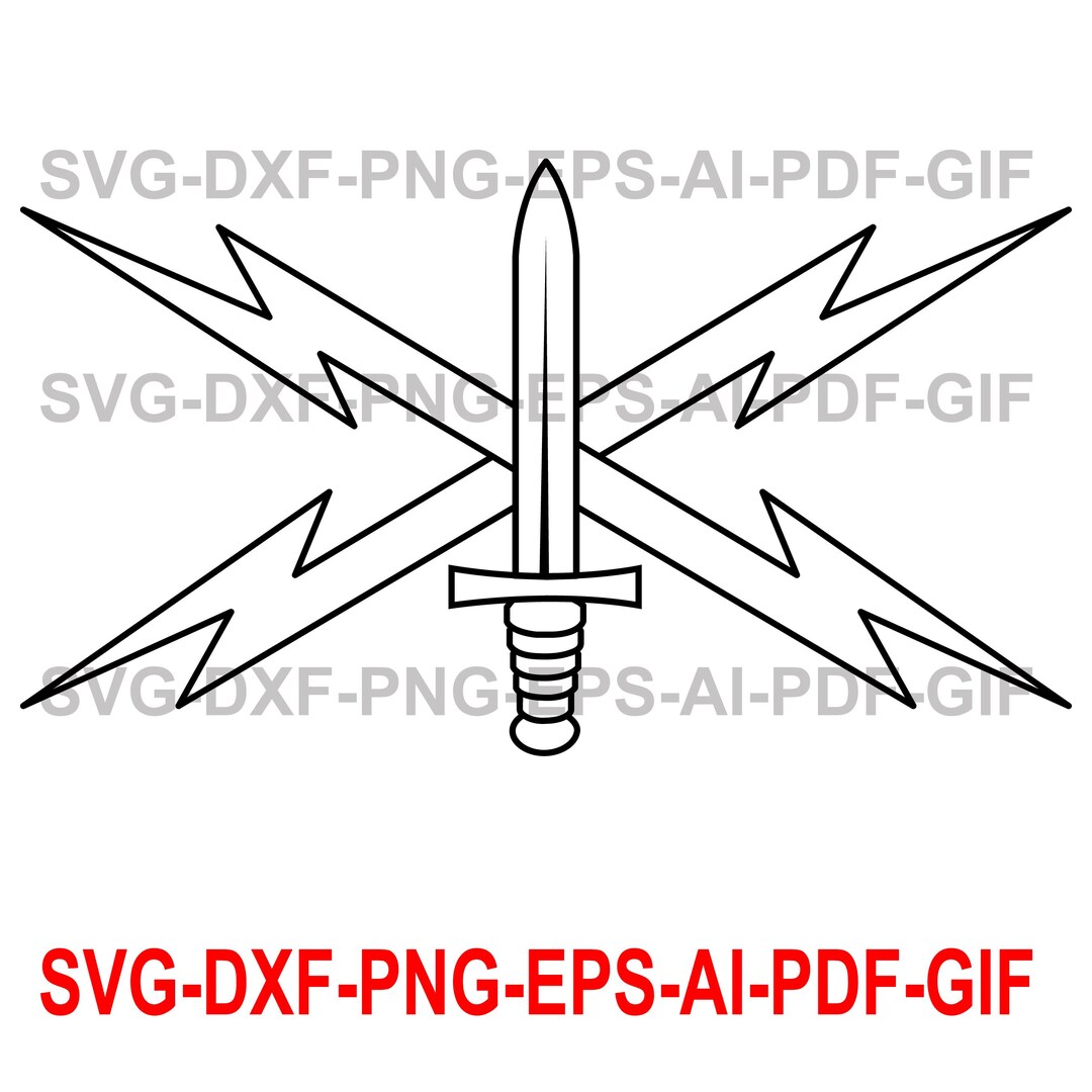 US Army Cyber Branch Logo, Vector Cut Files (SVG, Ai, Dxf, Png, Gif) - Etsy