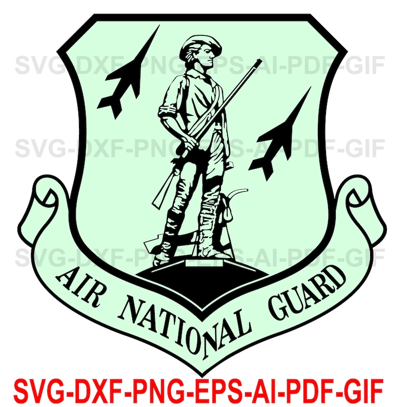 United States, Air National Guard, Logo, Badge, Laser Cutting, Vector ...