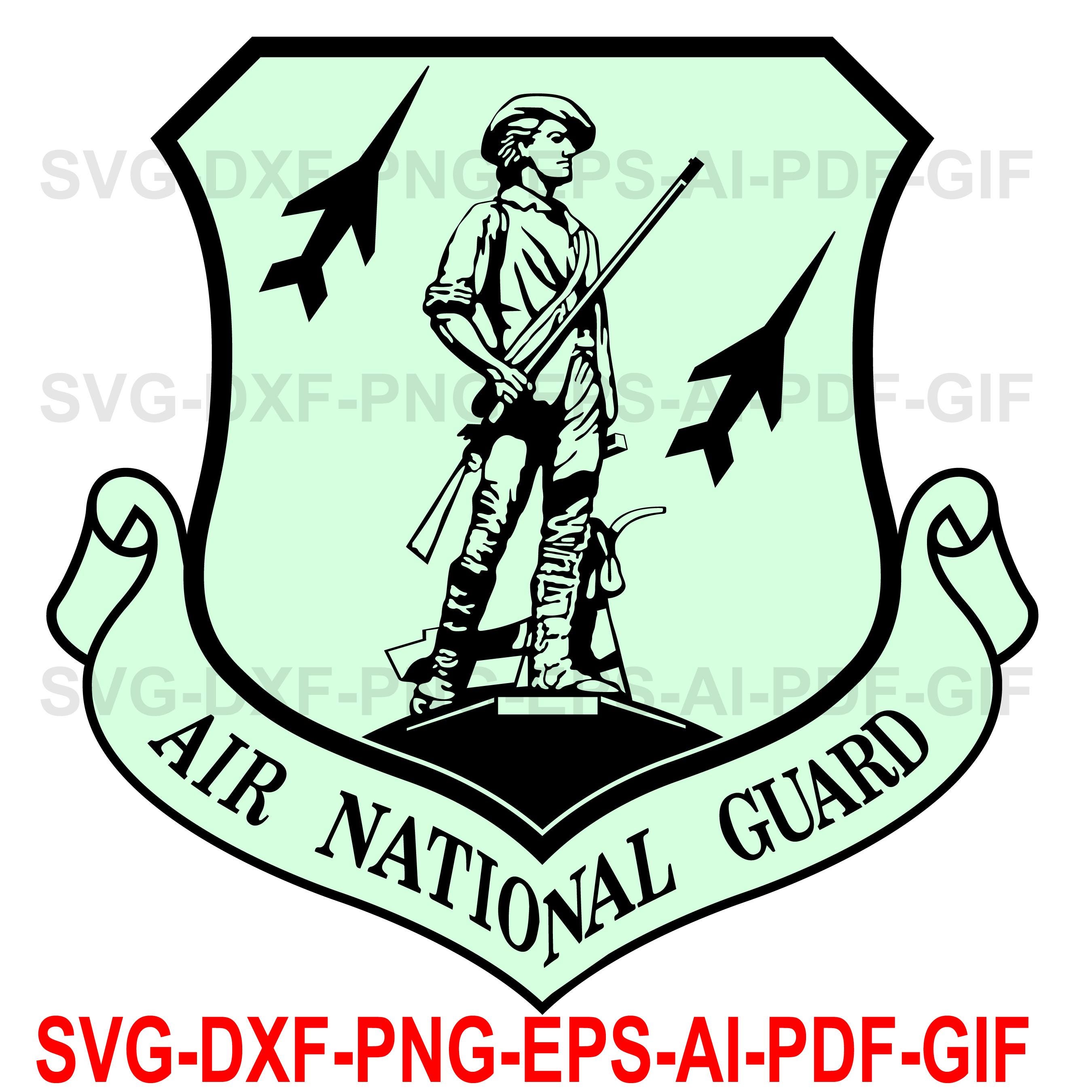 Air National Guard Logo, Laser Cut Vector Files (digital Download) - Etsy
