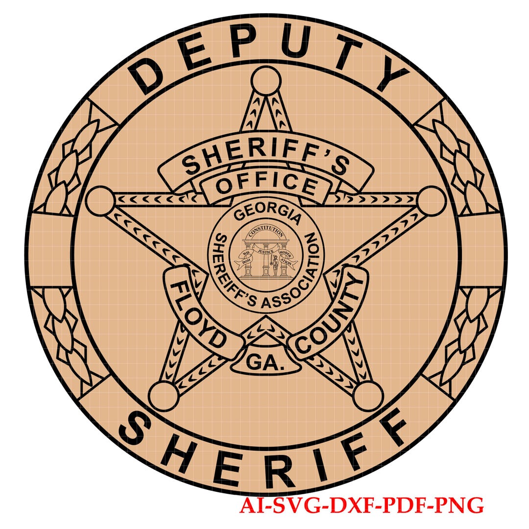 Floyd County Georgia Badge, Logo, Seal, Custom, Ai, Vector, SVG, DXF ...