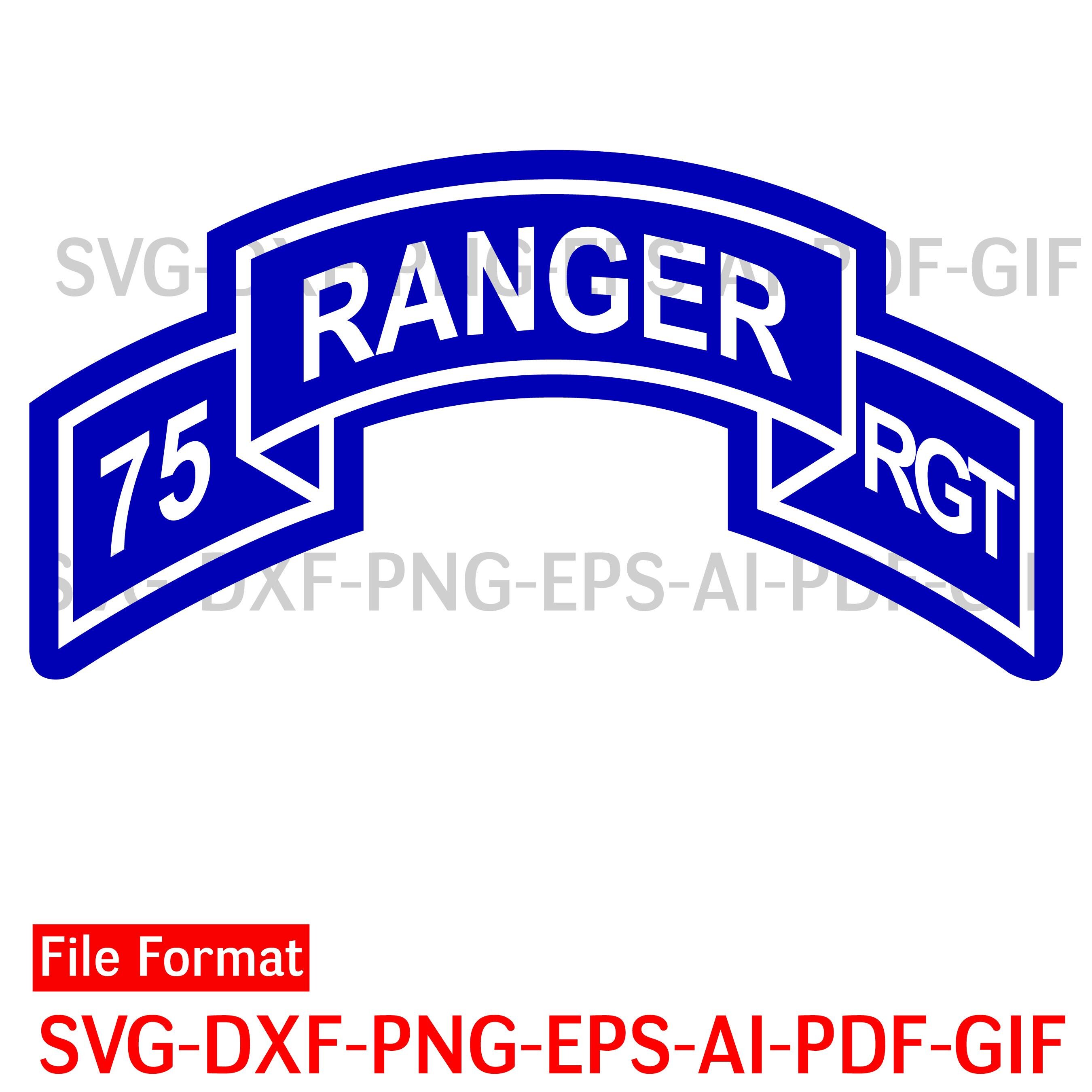 75th Ranger Regiment Scroll SVG - Military Insignia Digital File - Etsy