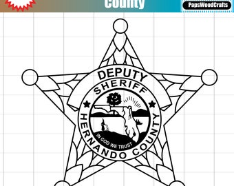 Sheriff Badge, Logo, Seal, Custom, Ai, Vector, SVG, DXF, PNG, Digital - Etsy