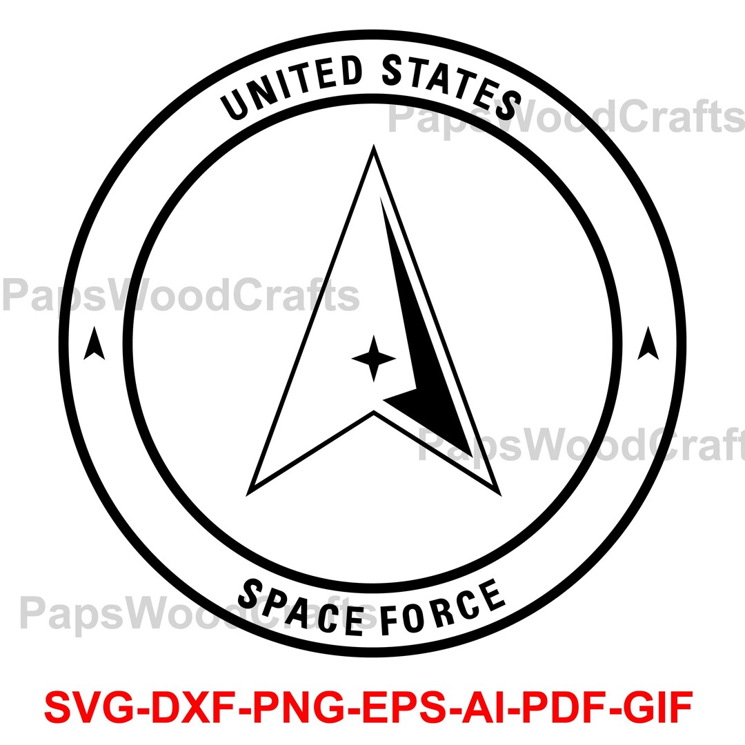 United States, Space Force, Logo, Badge, Laser Cutting, Vector Art, Cut ...