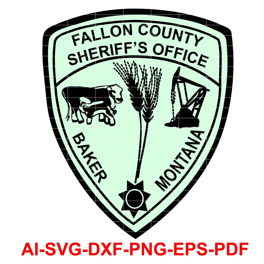 Fallon County, Sheriffs, Department, Badge, Logo, Seal, Custom, Ai ...