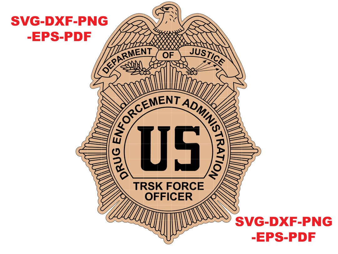 U S Drug Enforcement Administration Task Force Officer Badge, Logo ...