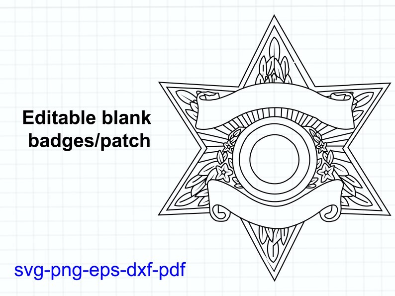 Editable Blank Badges/patch - Etsy