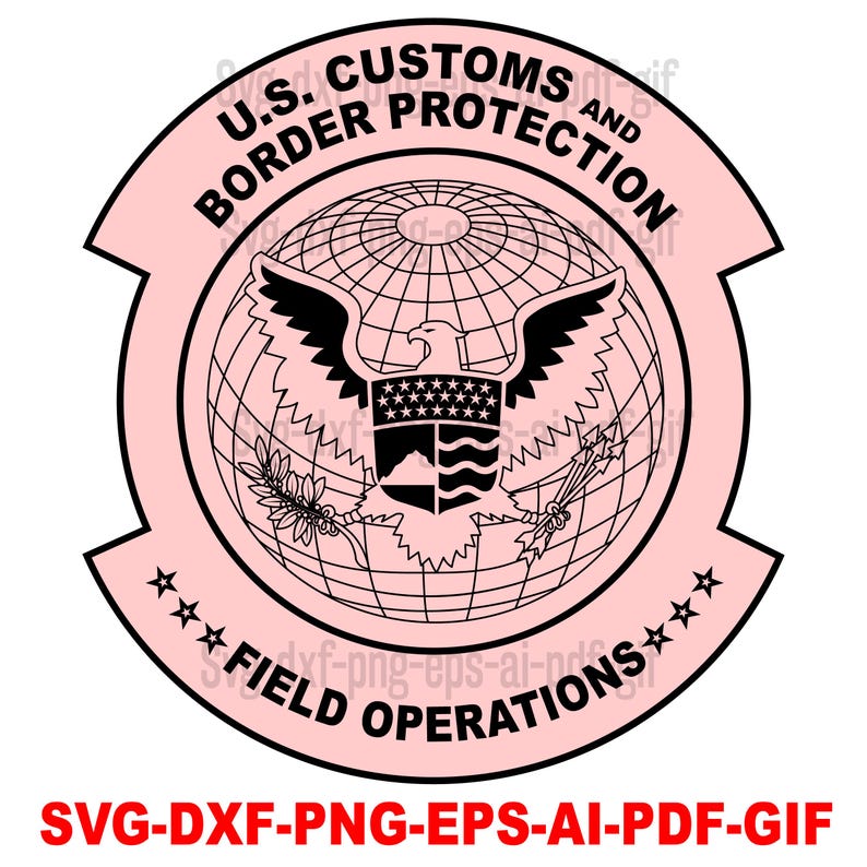 US Customs, and Border Protection, Field Operations, Badge, Laser ...