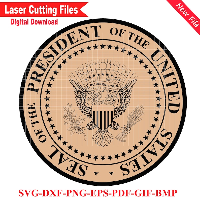 United States Seal, Seal of the President, Badge, Seal, Laser Cutting ...