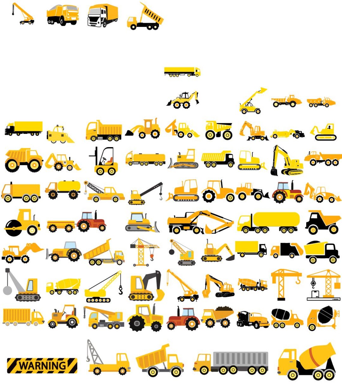 Construction, Vehicle, SVG, Bundle, 100 Designs, Vector Files, Laser ...