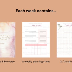 My Christian Journal Printable Weekly Christian Planner, Digital, Faith ...