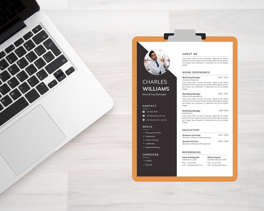 Modèle de CV professionnel, Modèle de CV, CV moderne, CV exécutif, CV ...