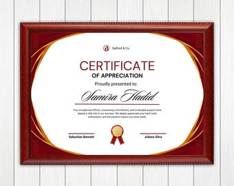 Certificate of Achievement, Editable Certificate, Award Certificate ...
