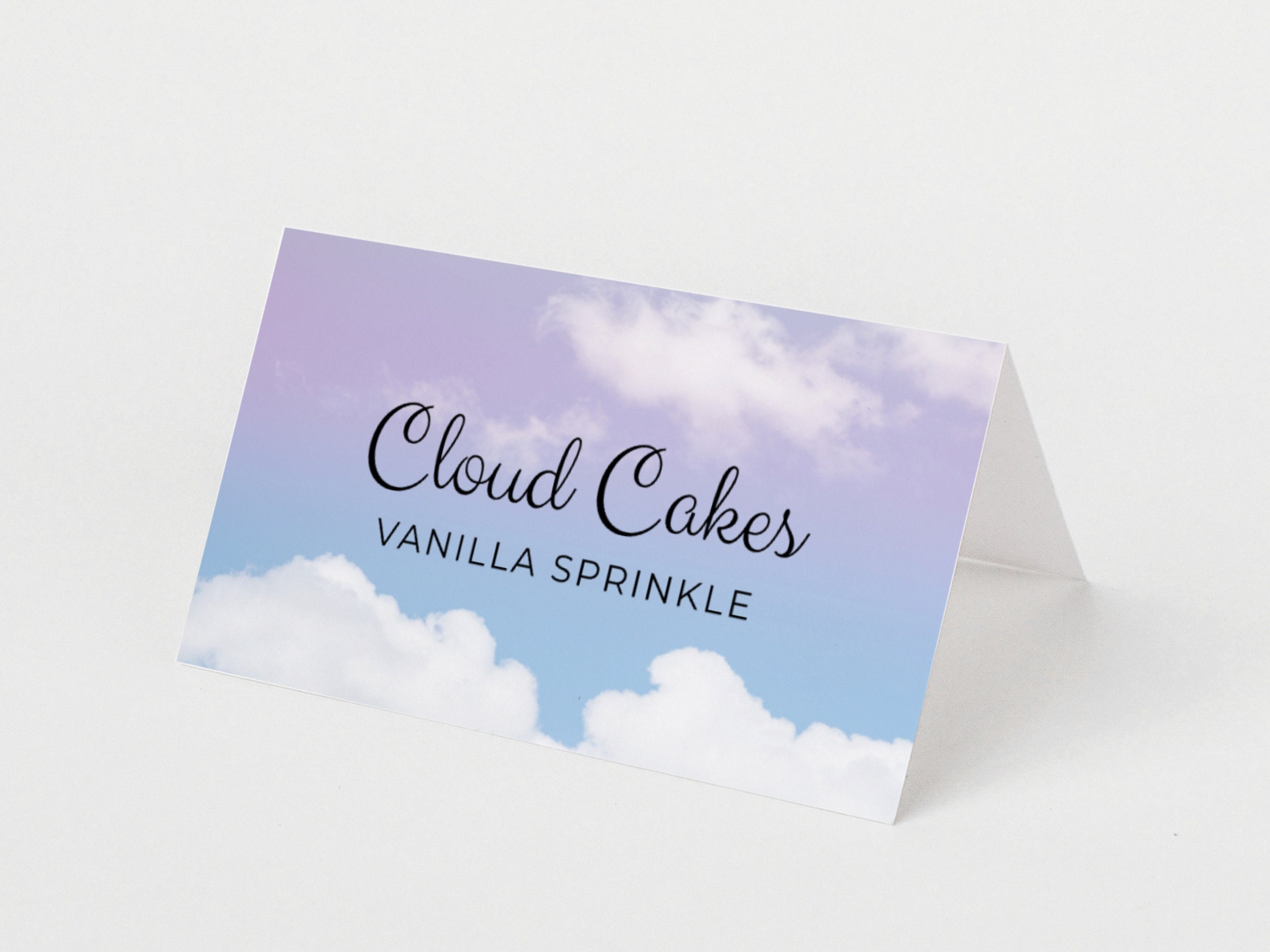Cloud Nine Food Label Template, INSTANT DOWNLOAD, Cloud 9 Decor ...