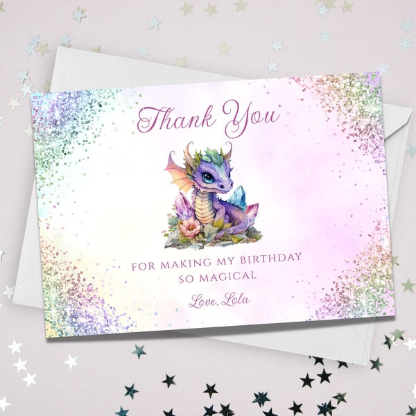 Dragon Note Cards Printable - Etsy