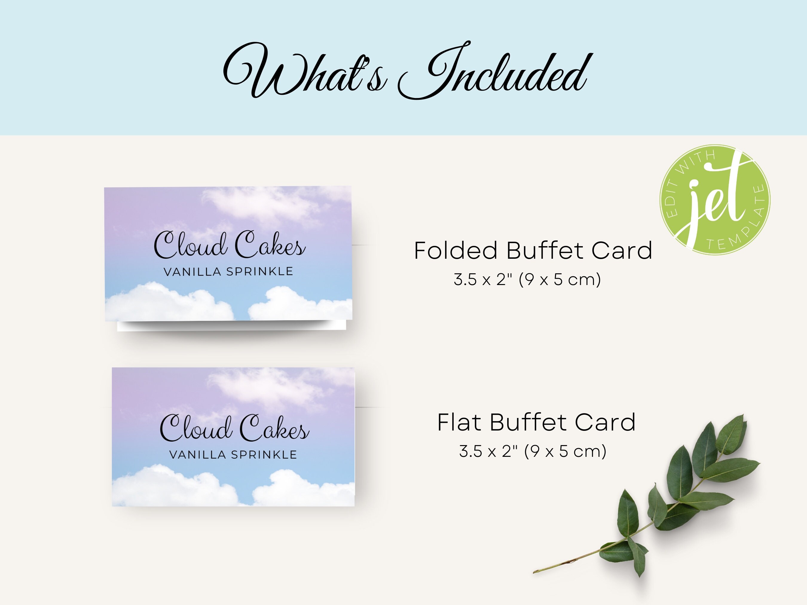 Cloud Nine Food Label Template INSTANT DOWNLOAD Cloud 9 - Etsy