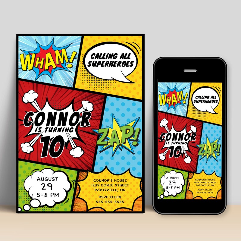 Comic Book Party - Etsy