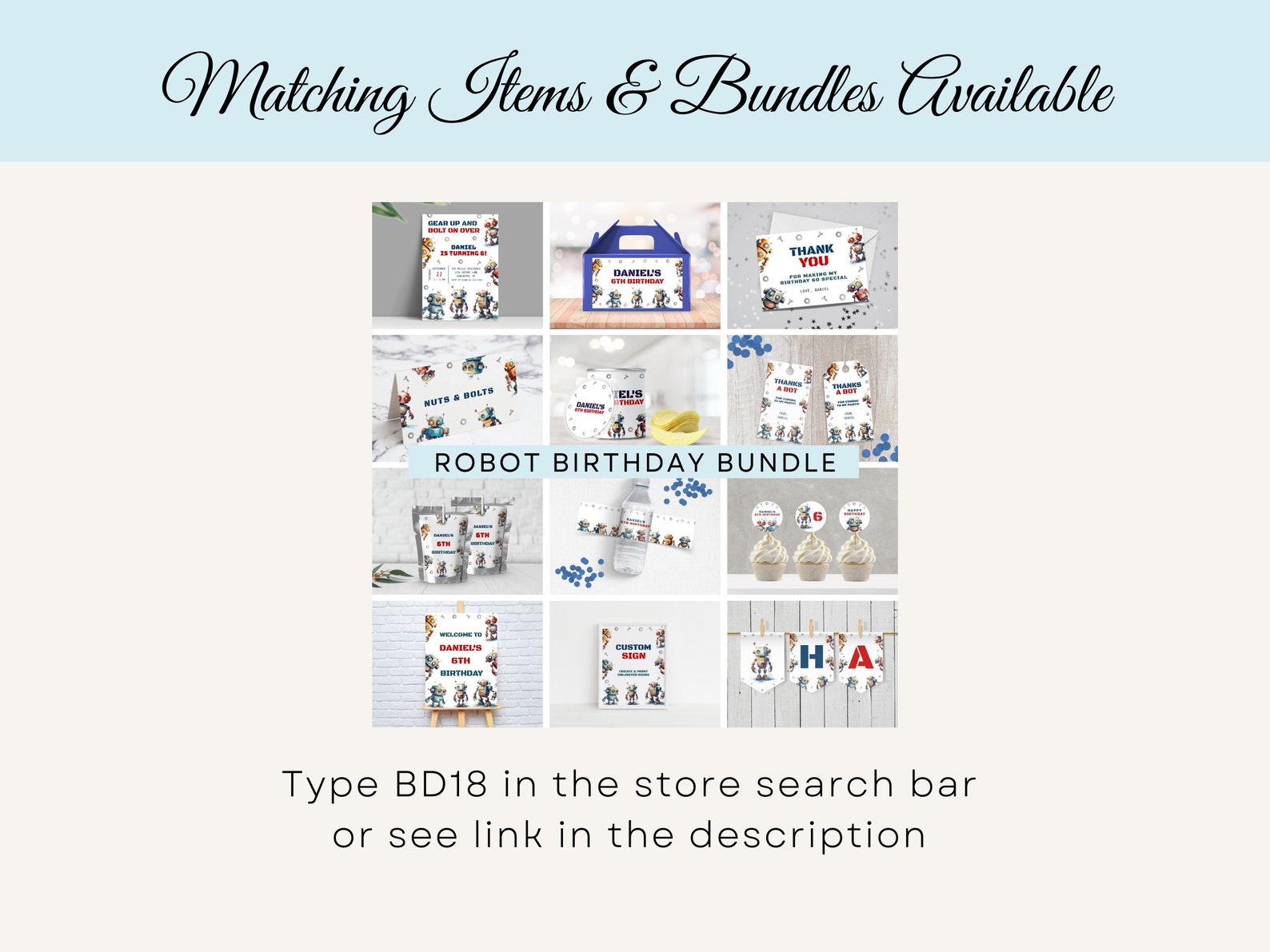 Robot Party Favors, Juice Pouch Label Template, INSTANT DOWNLOAD ...