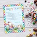 Editable Easter Bunny Letter Template, Kids Easter Basket Printable ...