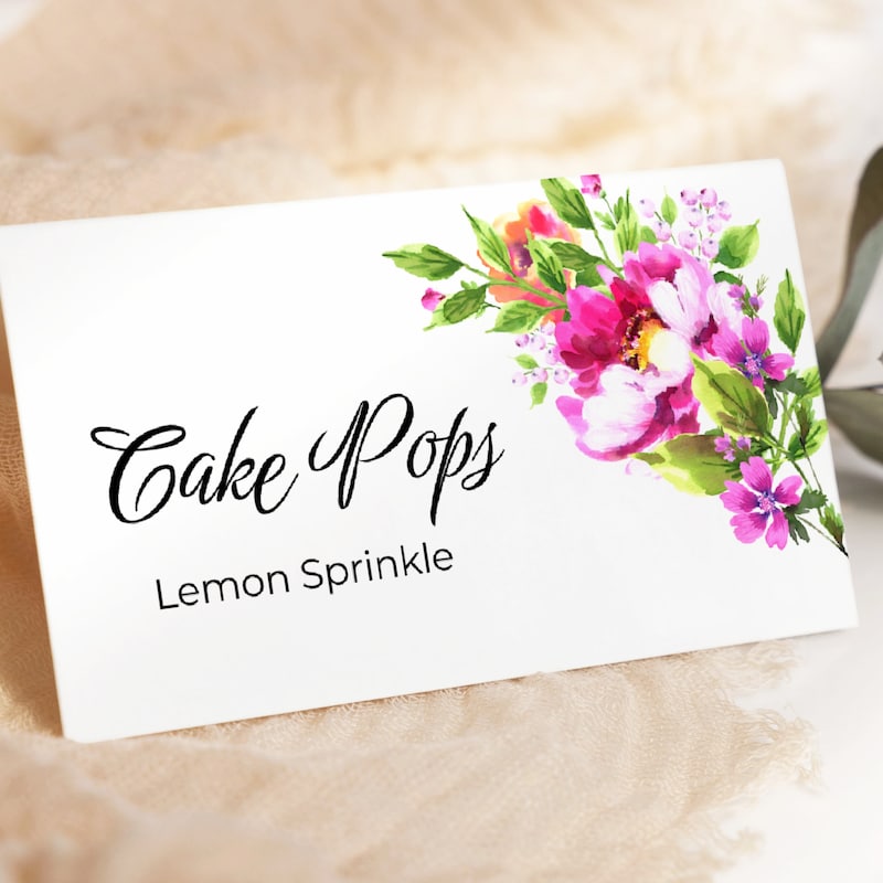 Buffet Name Tags - Etsy