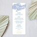 Boy Baptism Menu Template Printable Christening Menu - Etsy Canada