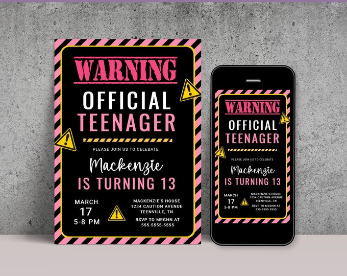 13th Birthday Card, Teenager Funny Birthday Card, the Big 13, Scrabble ...