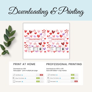 Valentines Chocolate Wrapper Template, Editable Candy Bar Label ...