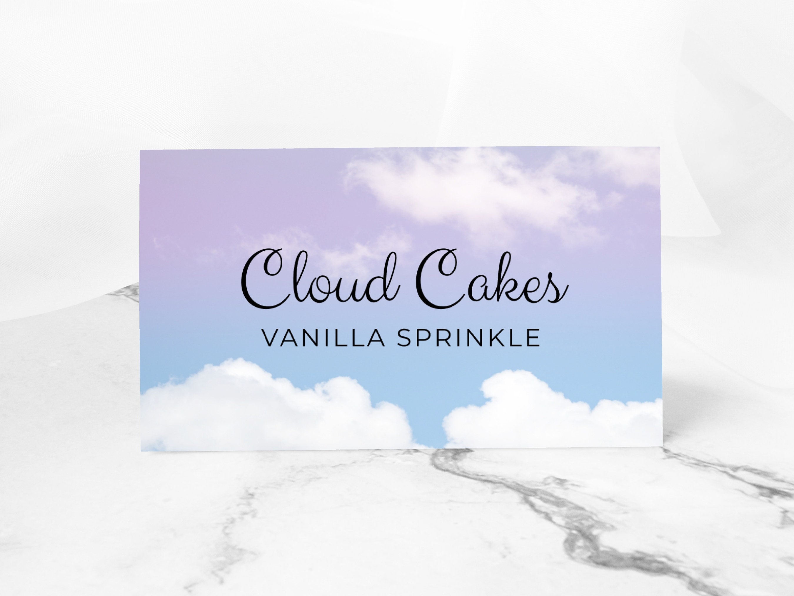 Cloud Nine Food Label Template INSTANT DOWNLOAD Cloud 9 - Etsy