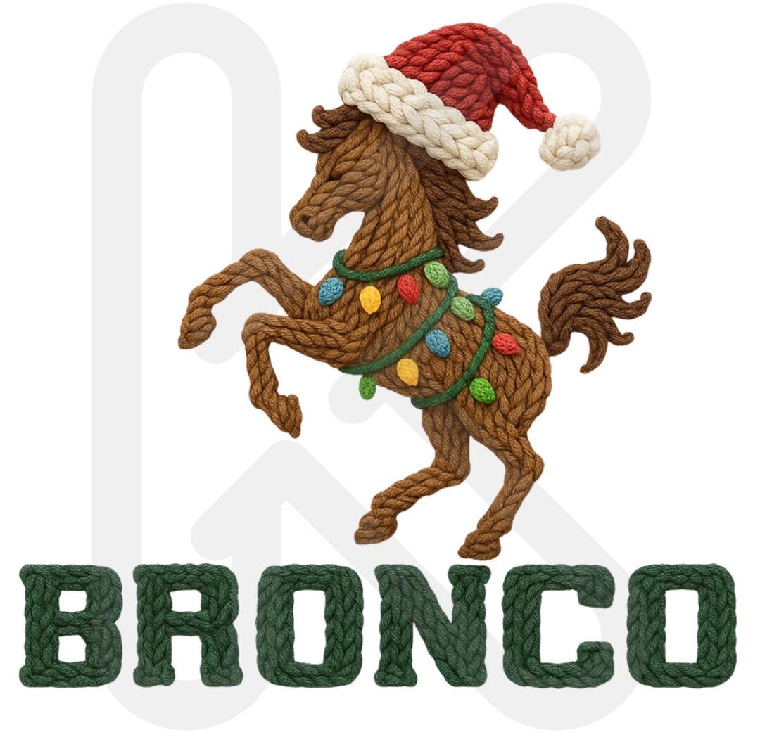Ford Bronco Christmas Knit PNG – Crochet Stitch Holiday Art – Digital ...