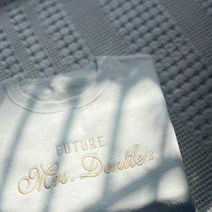 Future Mrs Embroidered Sweatshirt: Personalized Bridal Gift - Etsy