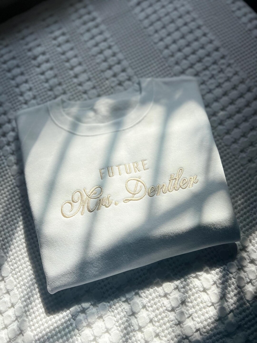 Future Mrs Embroidered Sweatshirt, Personalized Engagement Gift, Bridal ...