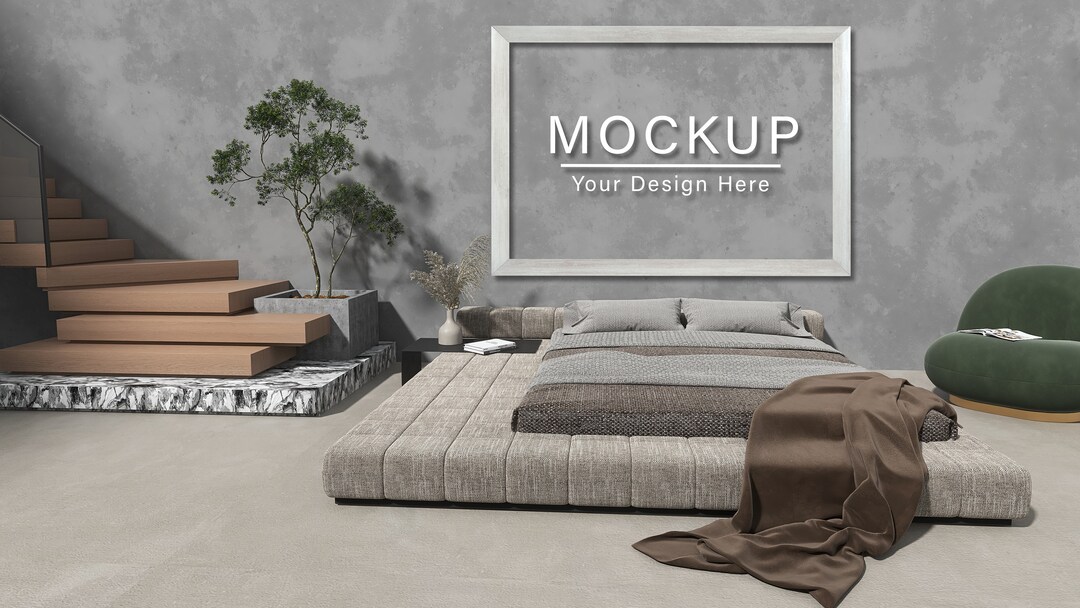 Zen Living Home Decor Modern Mockup Frames - Etsy