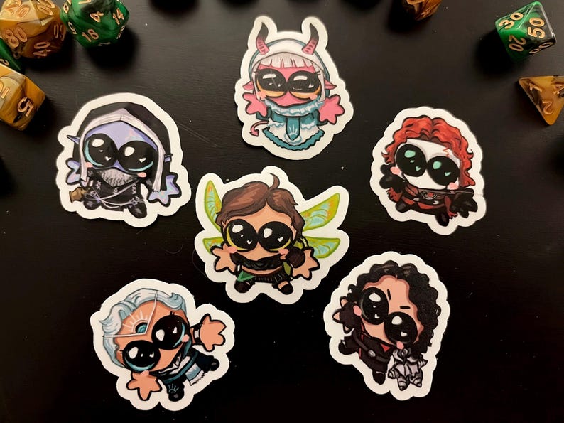 Critical Role Campaign 4 Character Stickers | Tyranny, Thimble, Occtis ...