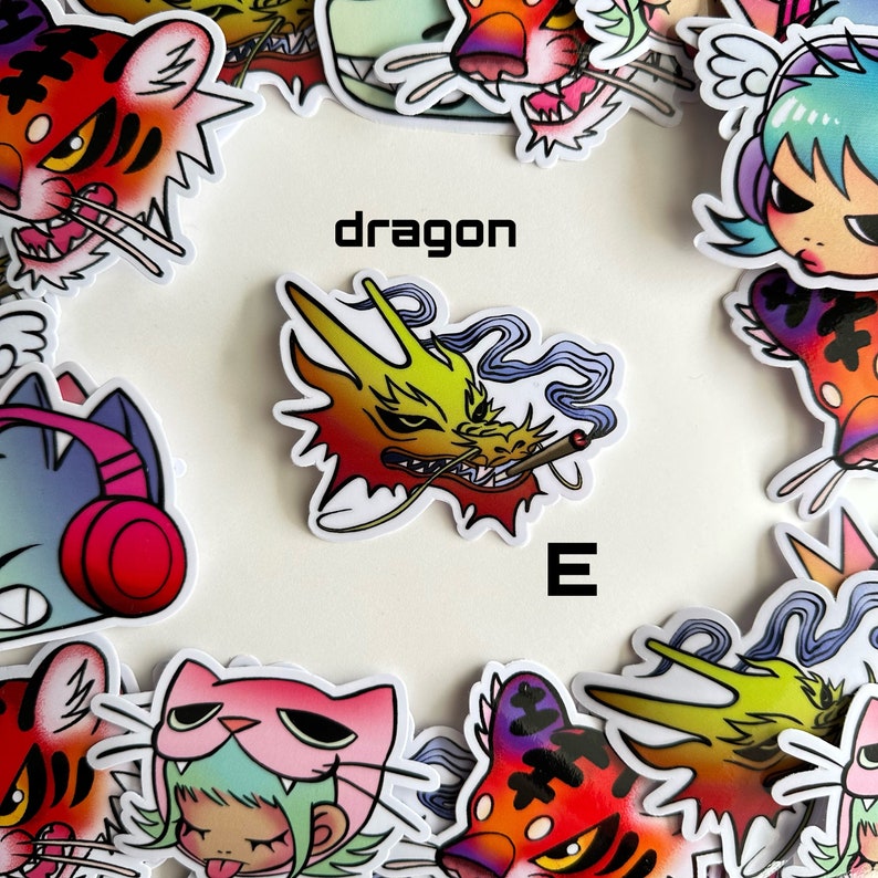 Funky Vinyl Stickers - Etsy
