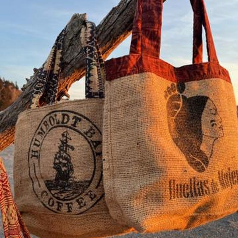 Upcycled Burlap Totes - Etsy