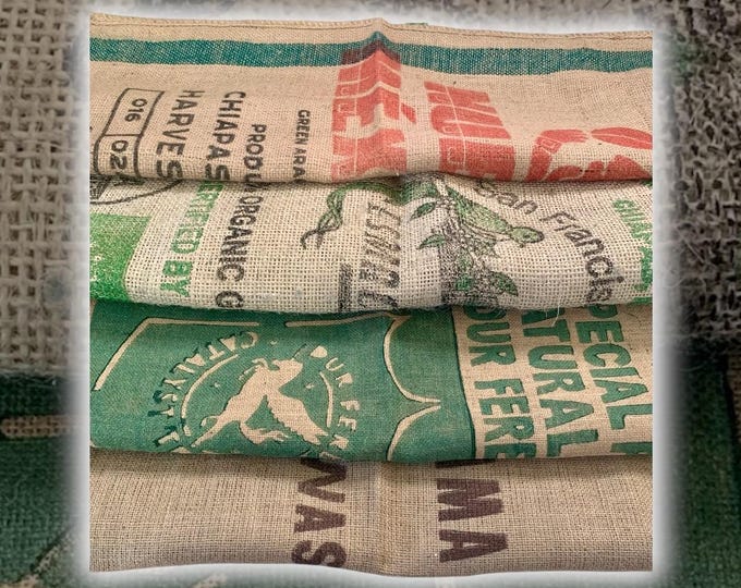 Burlap Coffee Sacks - Mix & Match - Etsy
