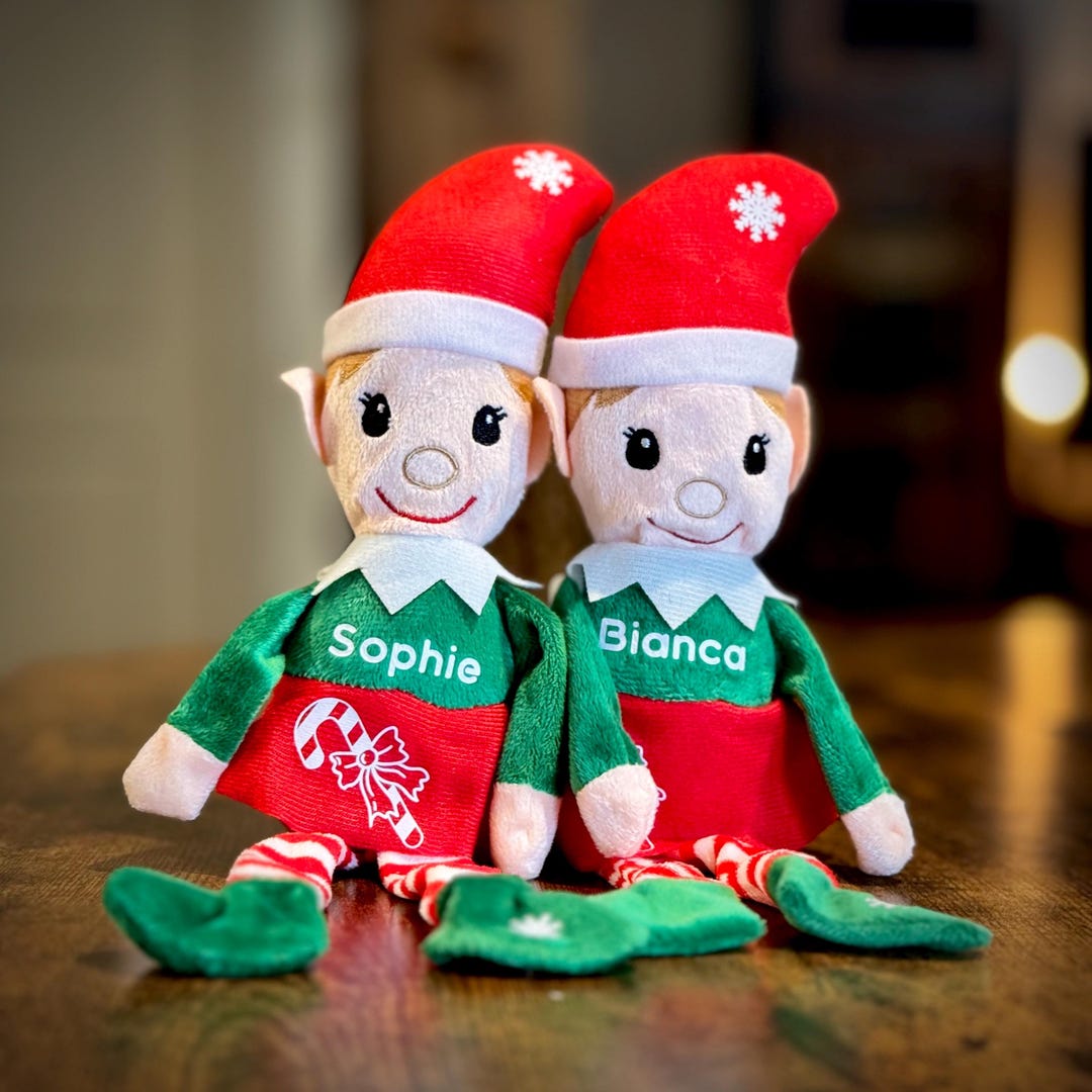 Personalized Christmas Elf Doll – Custom Name Elf With Premium Heat ...