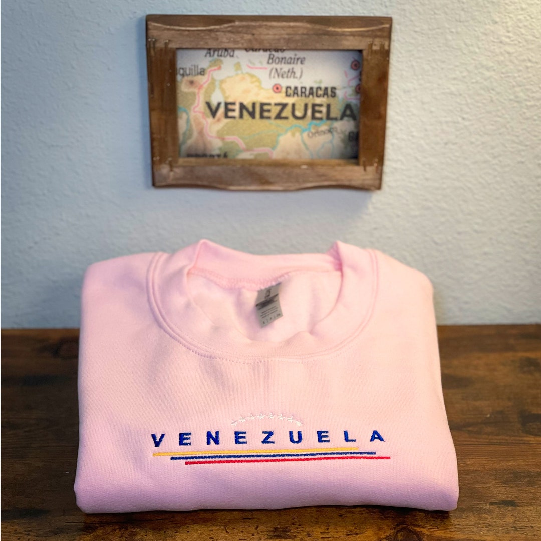 Venezuela Sweatshirt Embroidery Venezuela's Flag Tricolor Bordado ...