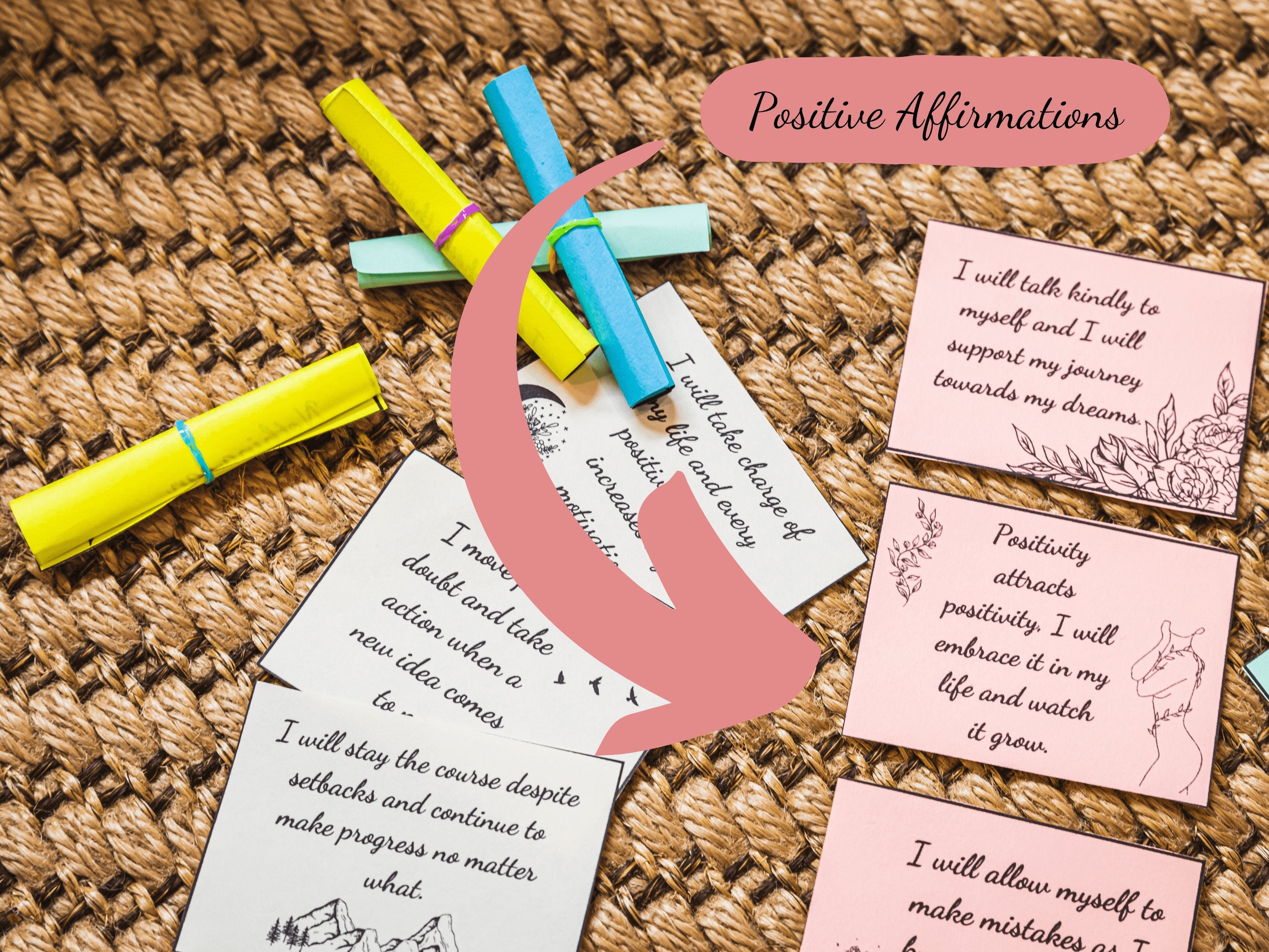 Appreciation Affirmation Jar 60 Daily Affirmation Cards / Positive ...
