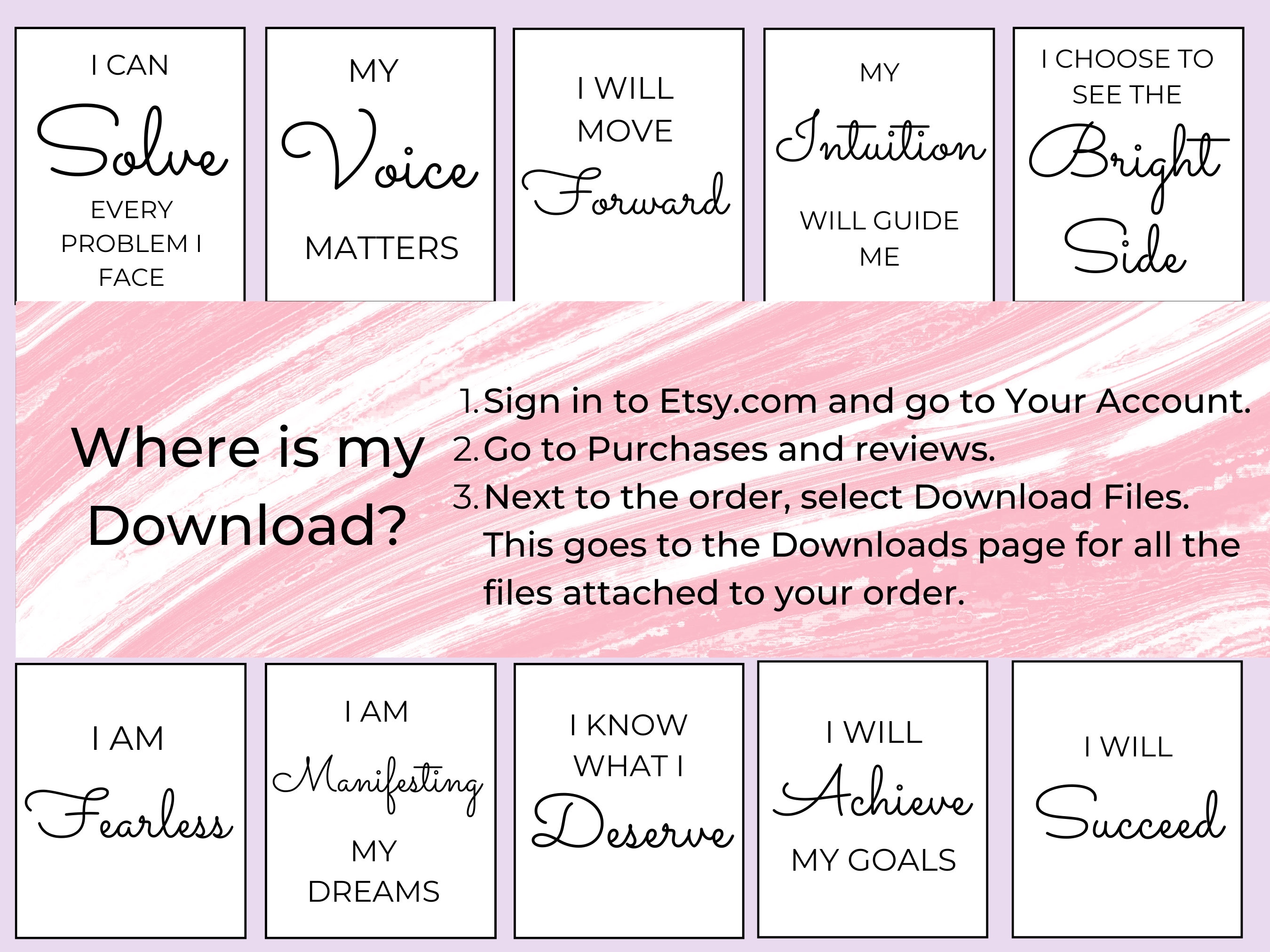 99 DIGITAL Positive Affirmation Cards, Daily Affirmations, Self Love ...