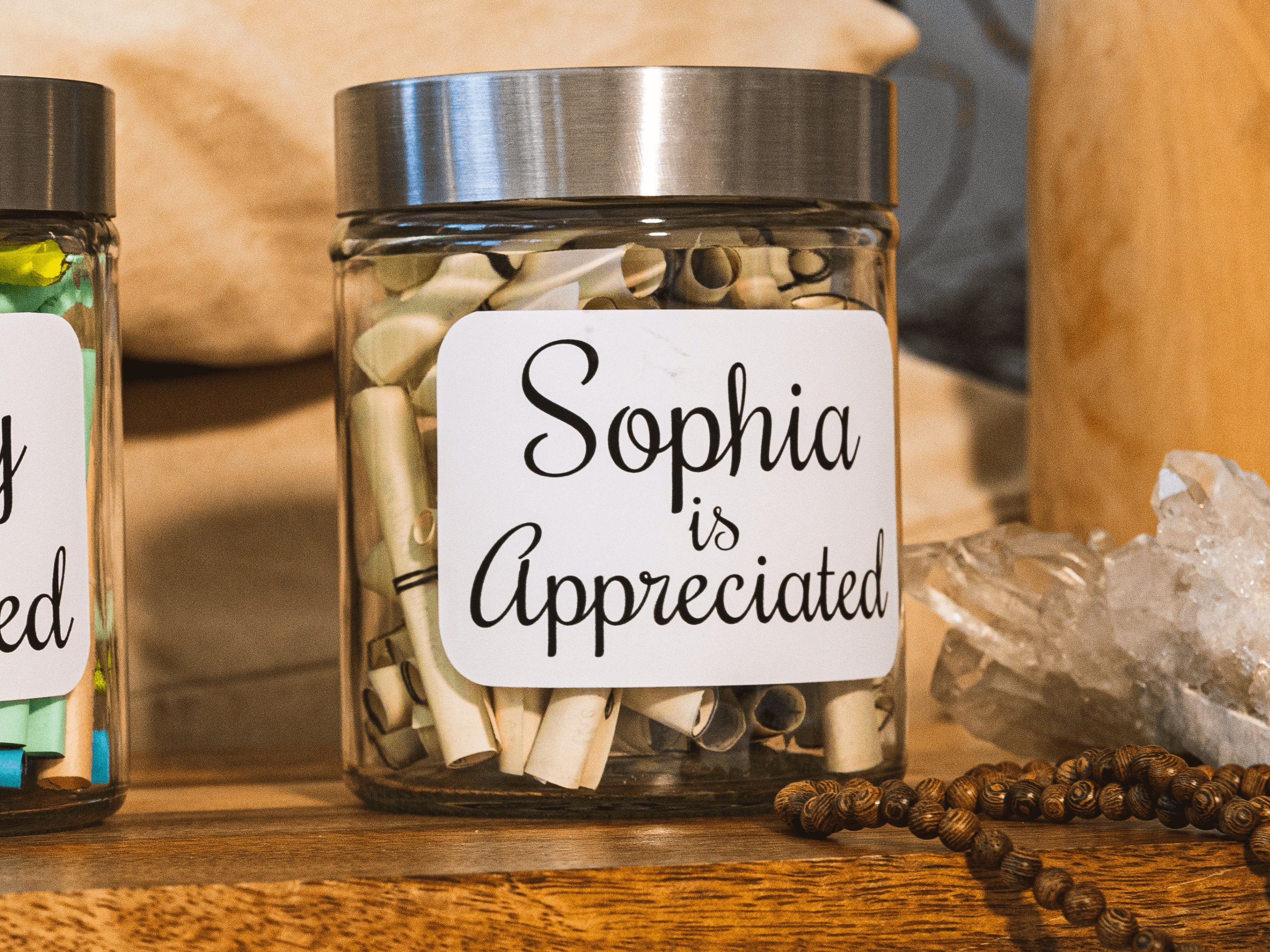 Appreciation Affirmation Jar 60 Daily Affirmation Cards / Positive ...