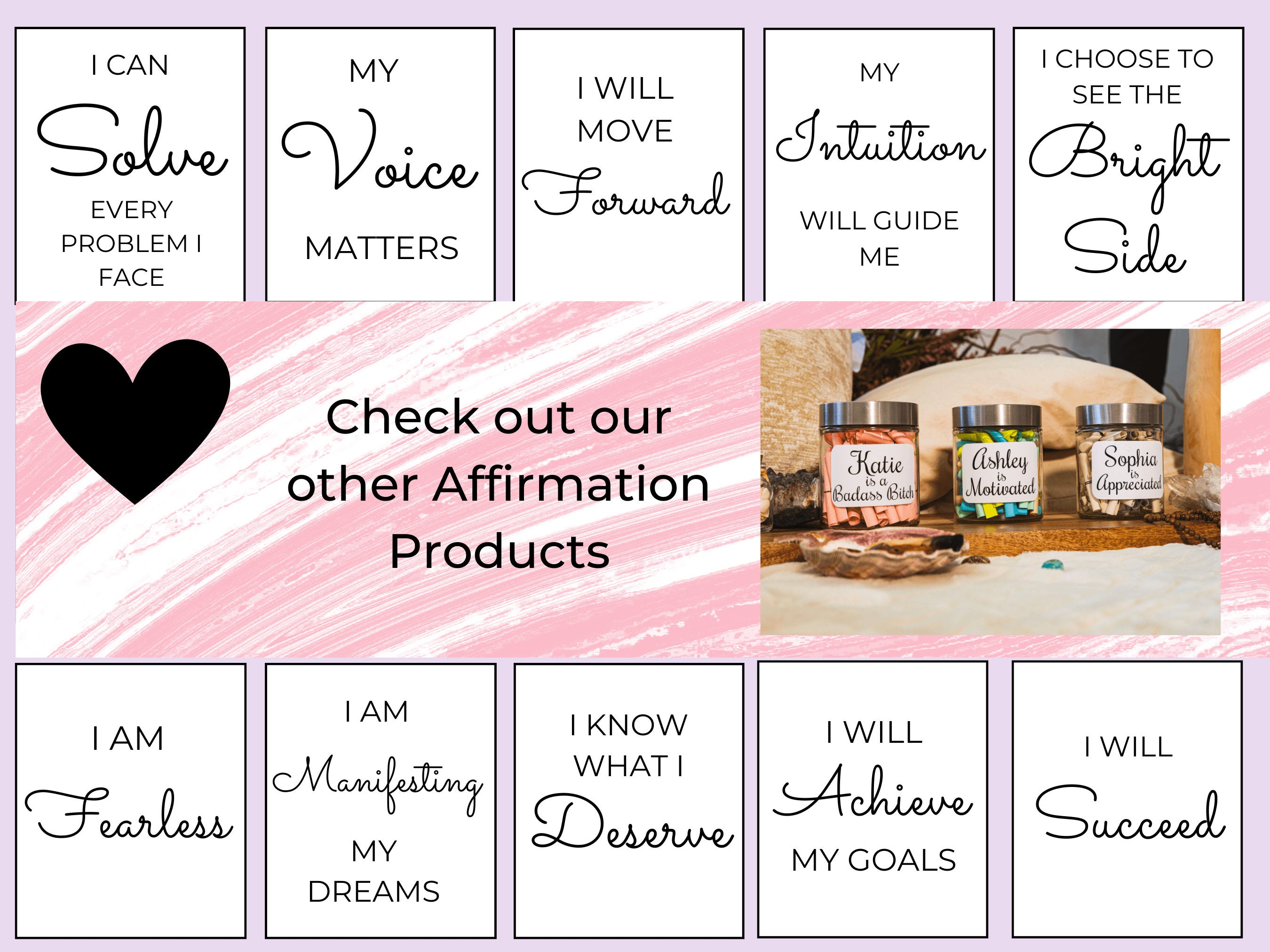 99 DIGITAL Positive Affirmation Cards, Daily Affirmations, Self Love ...