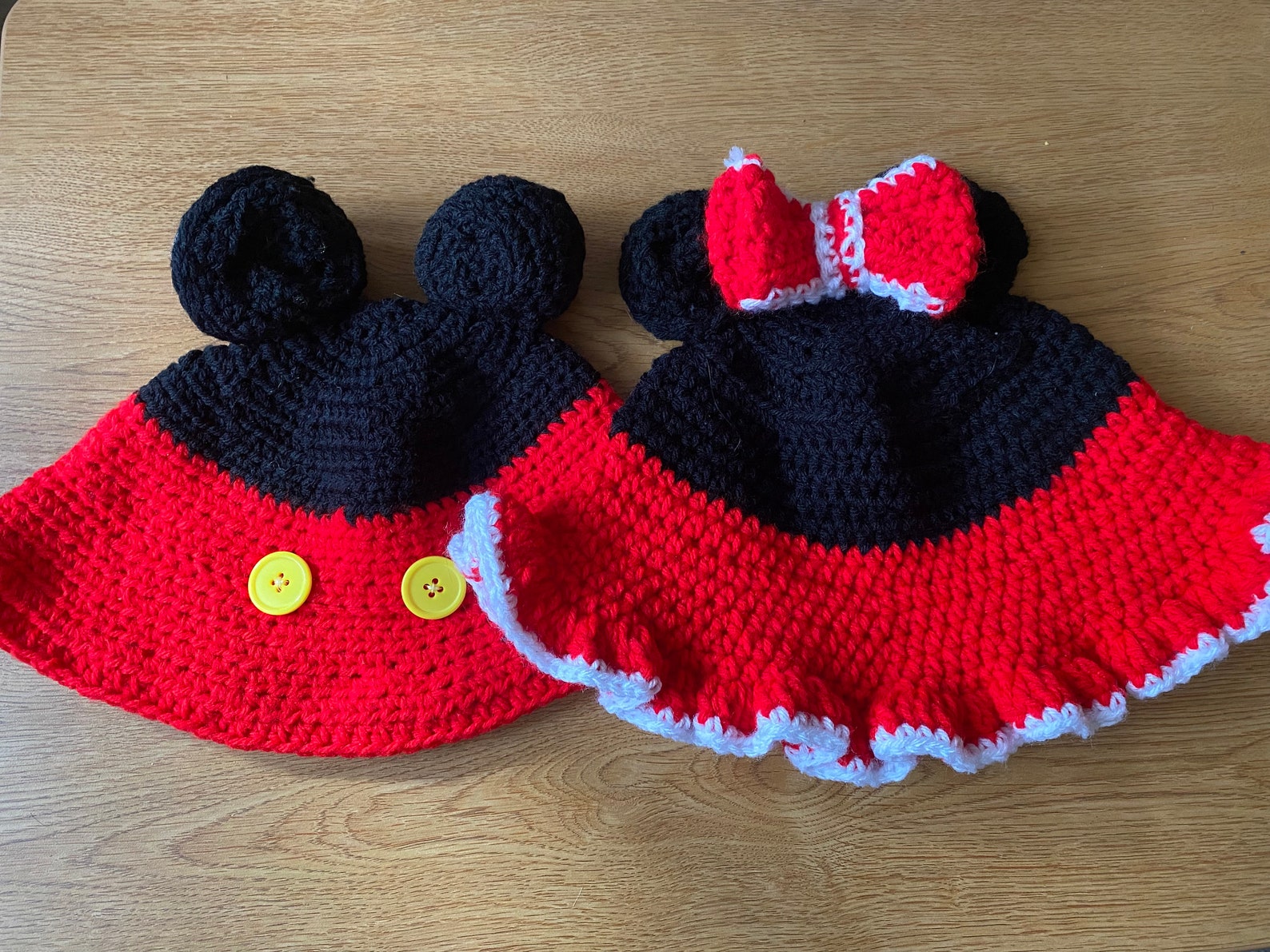 Mickey Minnie & Minnie Mouse Bucket Hats - Etsy