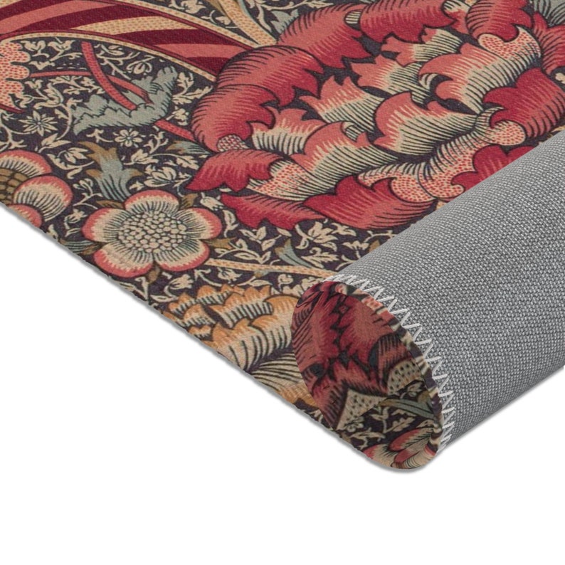 William Morris & Co Area Rugs Wandle red - Etsy William Morris & Co Area Rugs Wandle red - Etsy